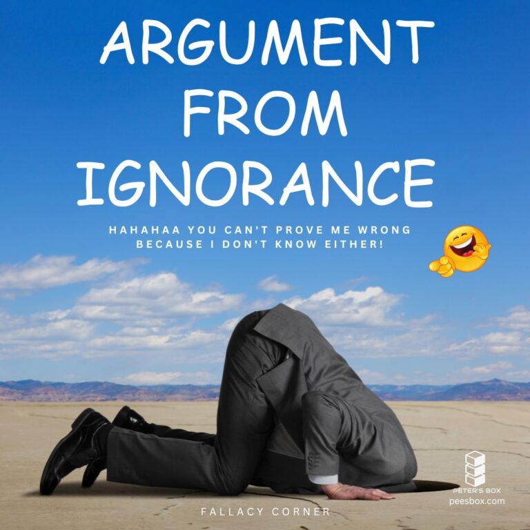 ARGUMENT FROM IGNORANCE - LOGICAL FALLACY EXPLAINED